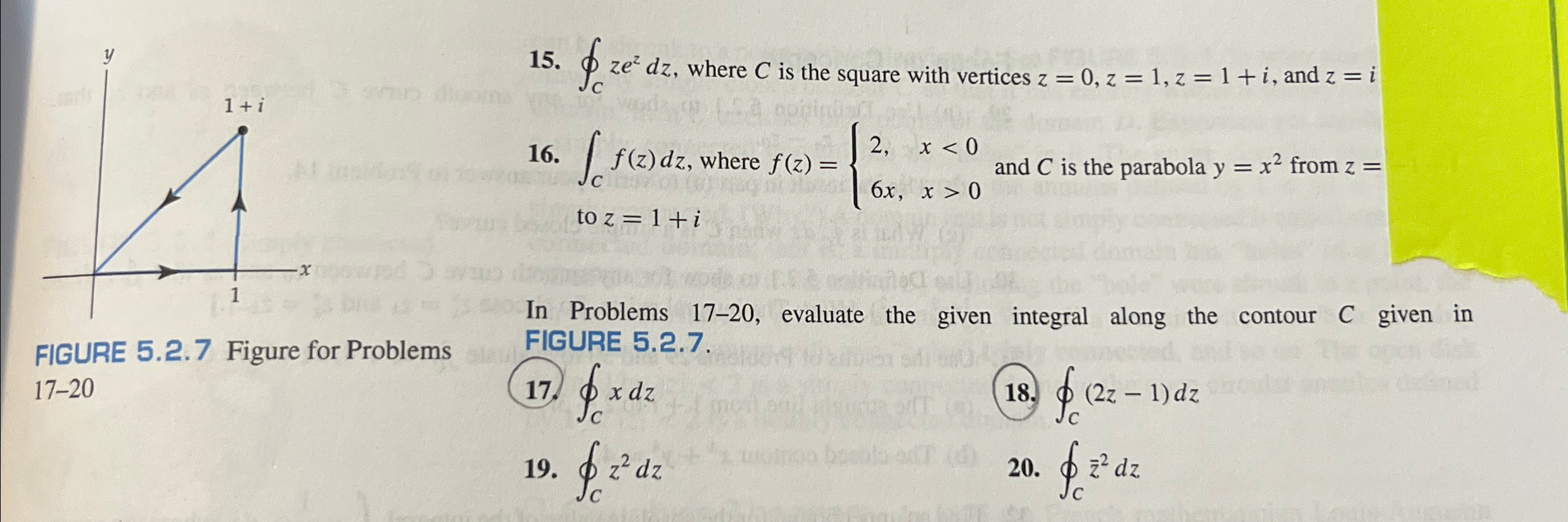 FIGURE 5.2.7 Figure for ProblemsIn Problems 17-20, | Chegg.com FIGURE 5.2.7 Figure for ProblemsIn Problems 17-20, | Chegg.com