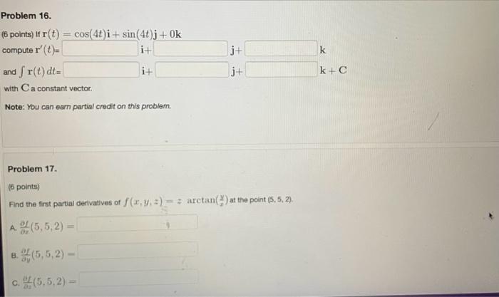 Solved Problem 16. with C a constant vector. Note: You can | Chegg.com