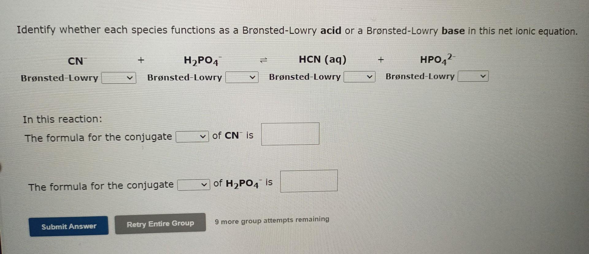 Solved In the following net ionic equation, identify each | Chegg.com