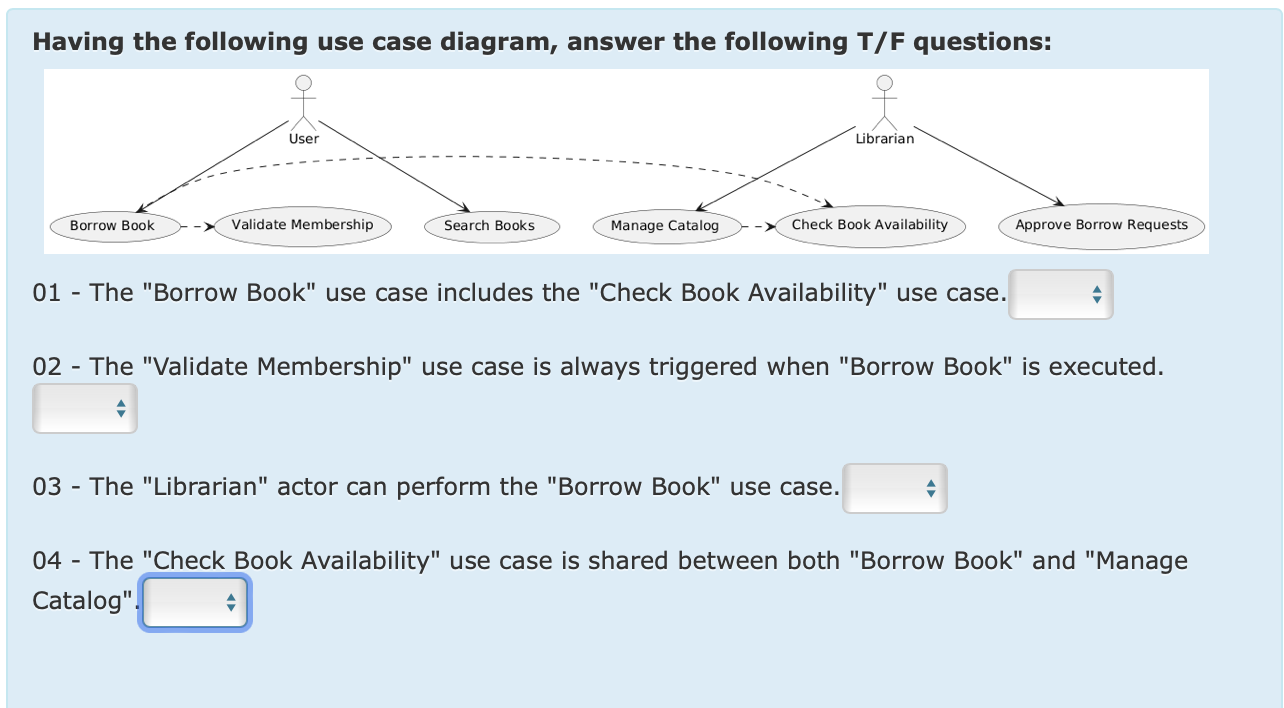 Solved Having the following use case diagram, answer the | Chegg.com