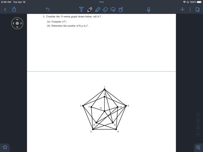 Solved 1. Consider, again, the Petersen graph | Chegg.com