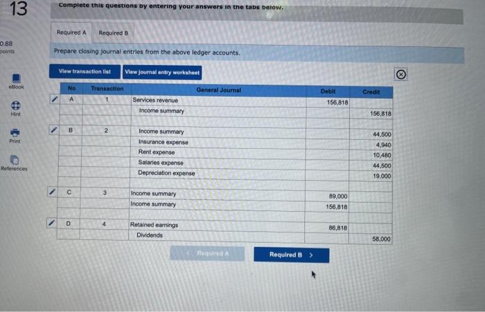 Solved Complete this questions by entering your answers in | Chegg.com