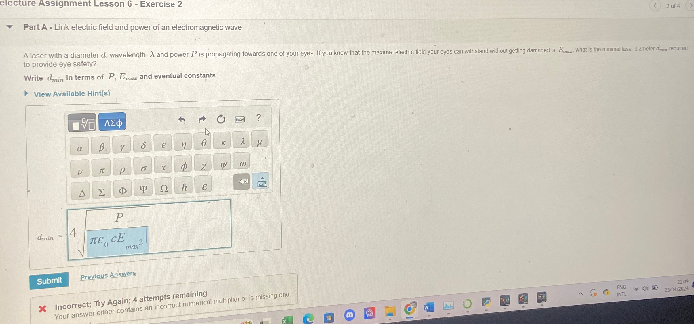 Solved electure Assignment Lesson 6 - ﻿Exercise 22 ﻿of 4Part | Chegg.com