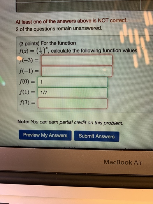 Solved At least one of the answers above is NOT correct. 2 | Chegg.com