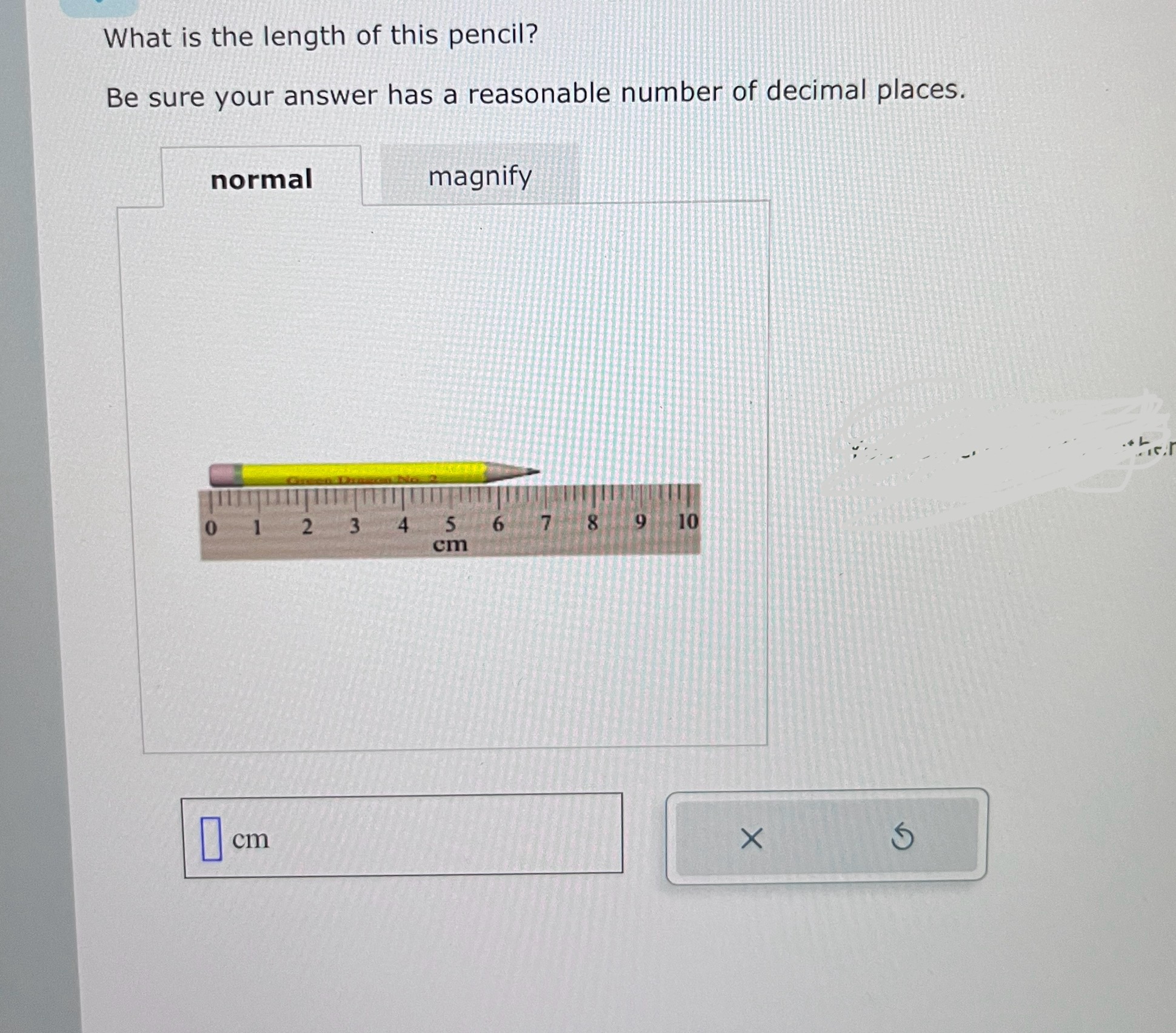 Solved What is the length of this pencil?Be sure your answer | Chegg.com