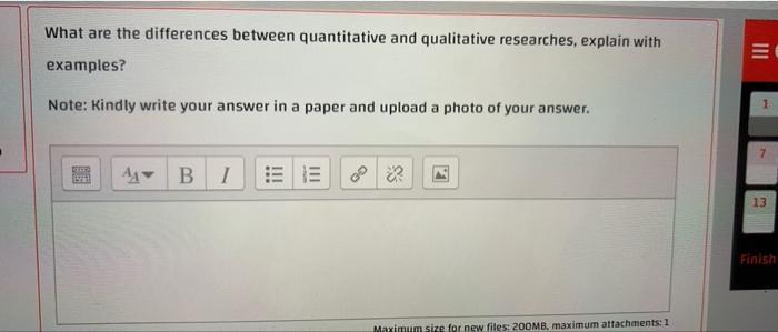 What are the differences between quantitative and | Chegg.com