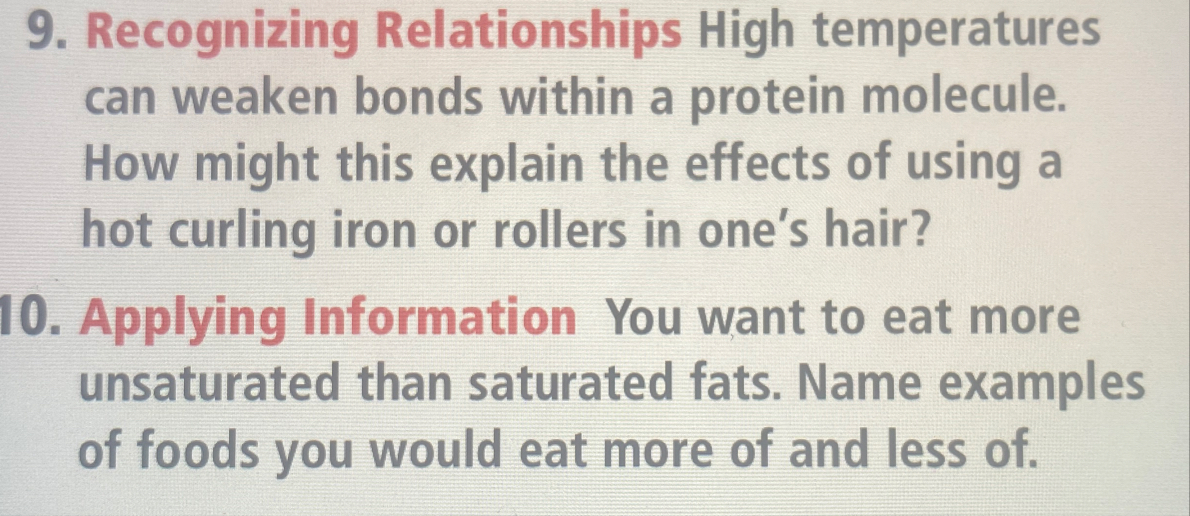 Solved Recognizing Relationships High temperatures can | Chegg.com