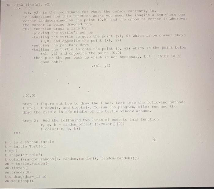 Solved using python the 2nd and 3rd pictures are the starter | Chegg.com