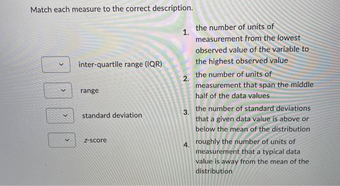 Solved Match each shape to the correct description. 1. | Chegg.com