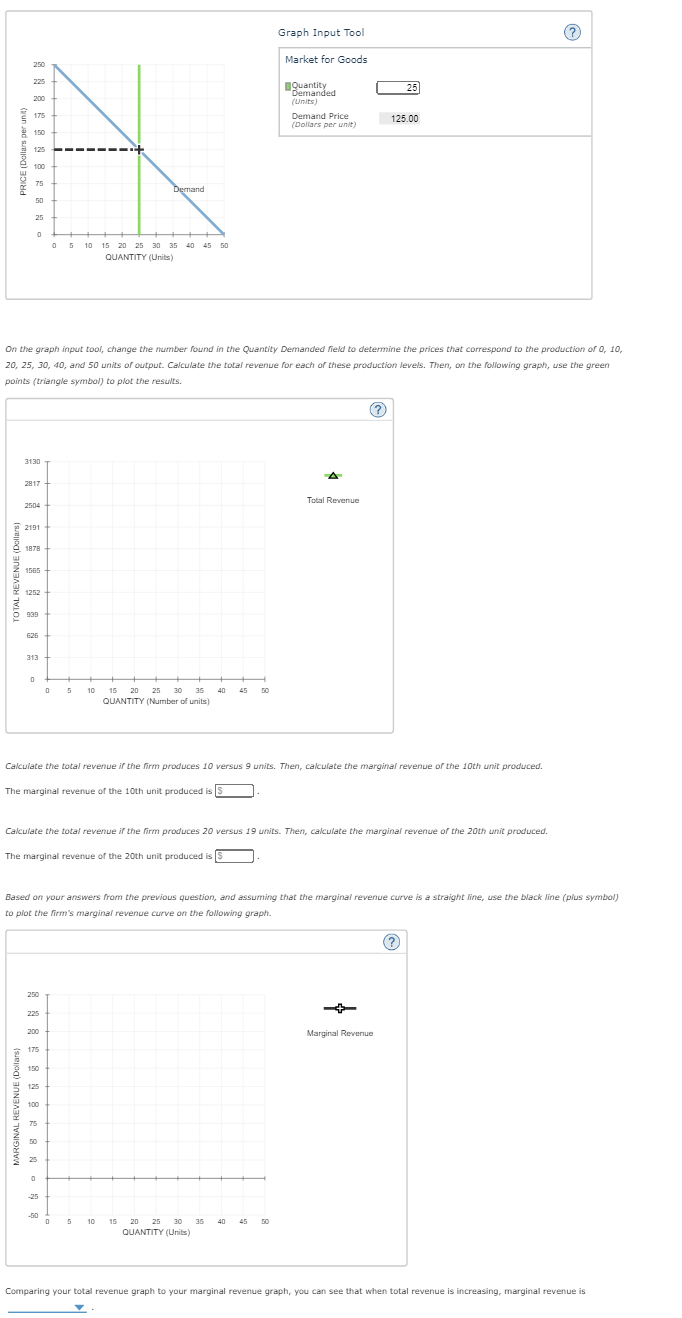 Solved On the graph input toal, change the number found in | Chegg.com