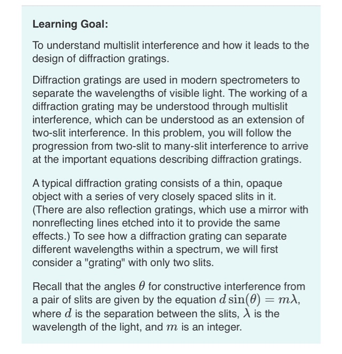 Solved What is the angle 02 to the second-order maximum from | Chegg.com