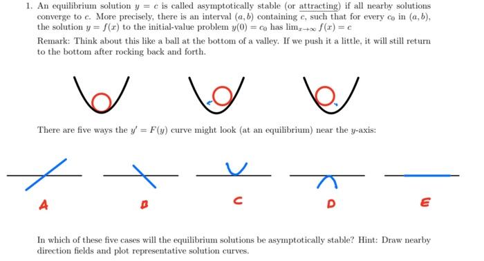 Solved This project explores how we can use direction fields | Chegg.com