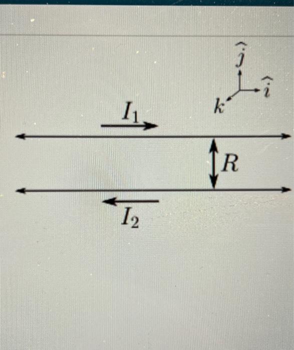 Solved (17\%) Problem 6: Two parallel wires are separated by | Chegg.com