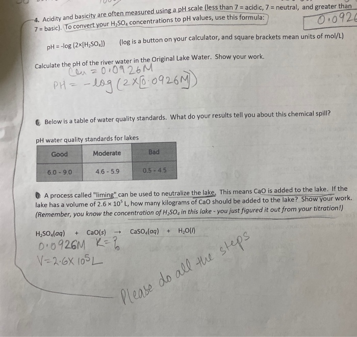Solved 4. Acidity and basicity are often measured using a pH | Chegg.com