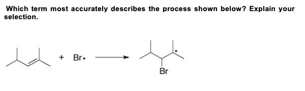 Solved Which term most accurately describes the process | Chegg.com