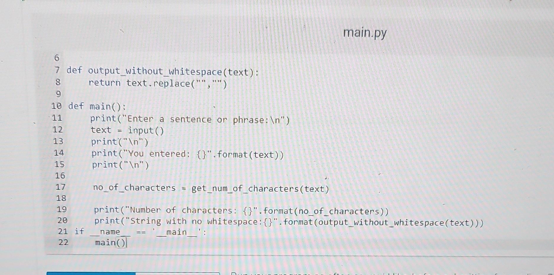 Solved Enter a sentence or phrase: The only thing we have to | Chegg.com