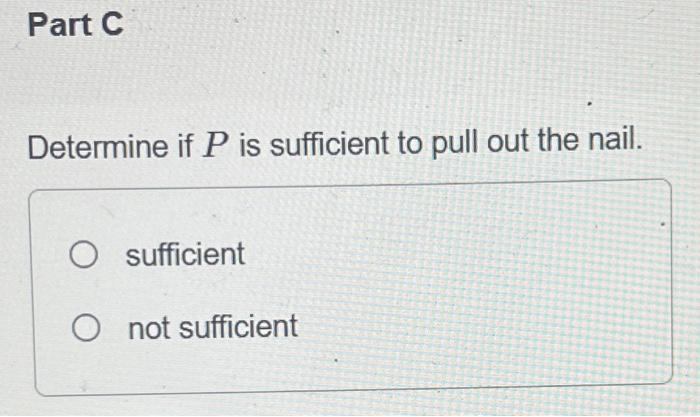 Solved a The crowbar is subjected to a vertical force of P = | Chegg.com