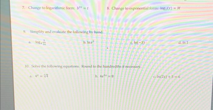 Solved The following problems should be neatly worked on in | Chegg.com