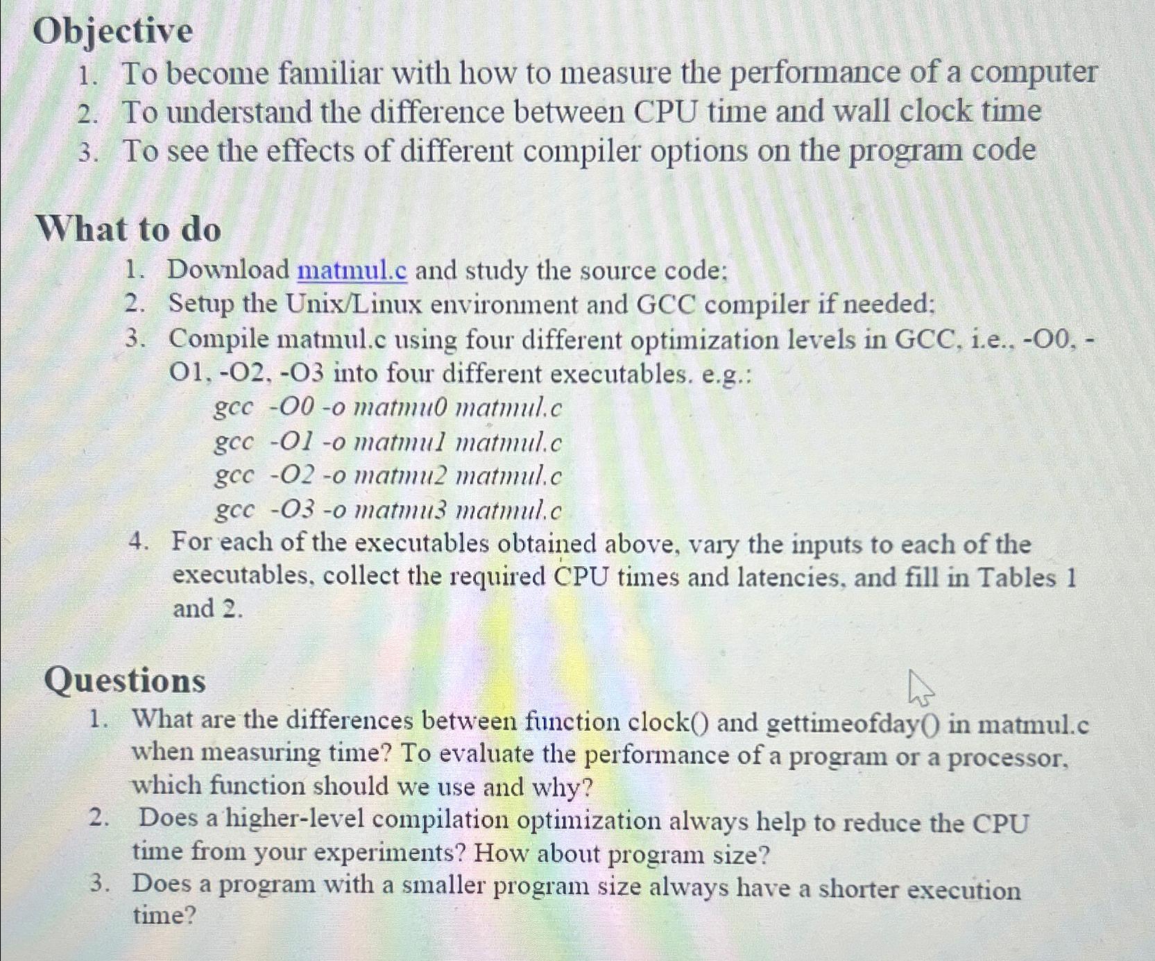 Solved ObjectiveTo become familiar with how to measure the | Chegg.com