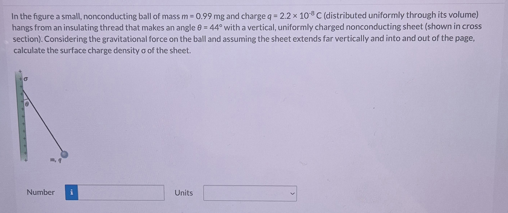 Solved In the figure a small, nonconducting ball of mass | Chegg.com