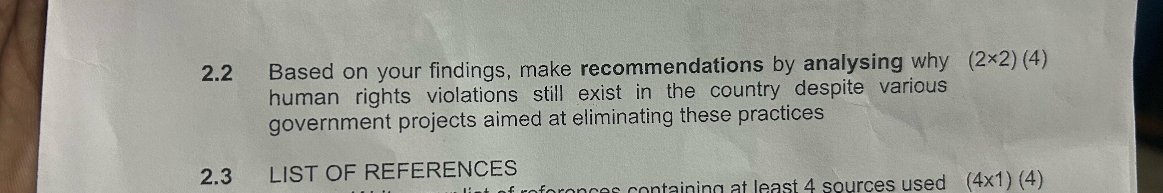 Solved 2.2 ﻿Based on your findings, make recommendations by | Chegg.com