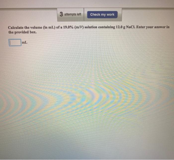 Solved 3 3 attempts left Check my work ? Report problem m | Chegg.com