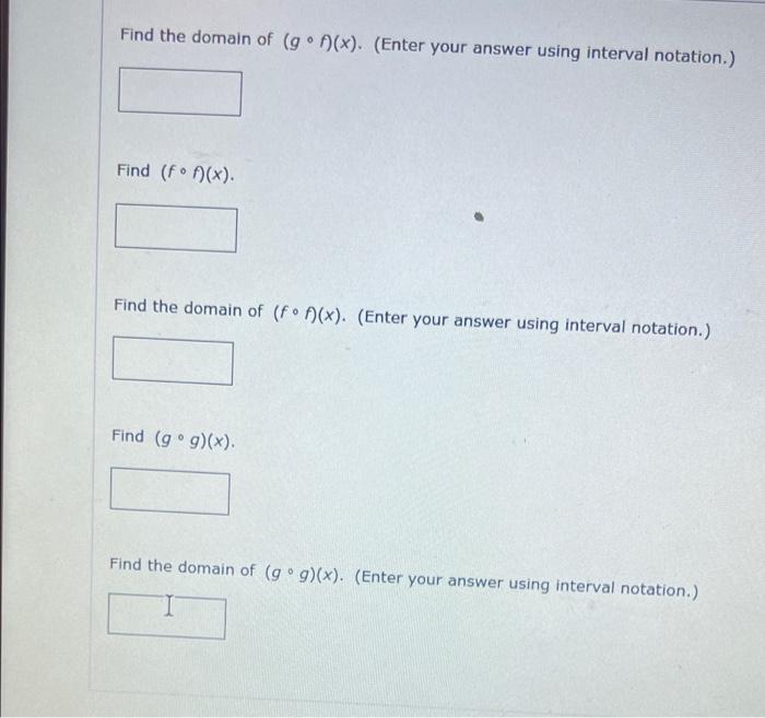 Solved Consider the following functions. f(x) = 3x + 5, g(x) | Chegg.com