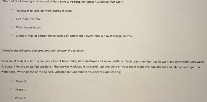 Solved Which of the following actions could Hilary take to | Chegg.com