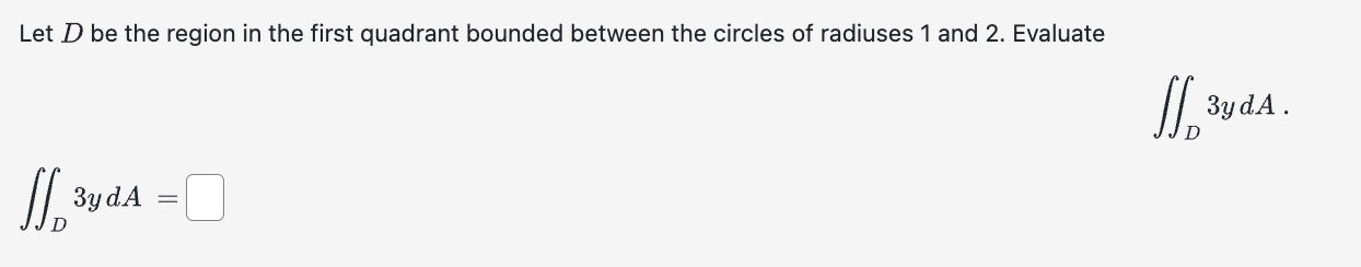 Solved Let D ﻿be the region in the first quadrant bounded | Chegg.com
