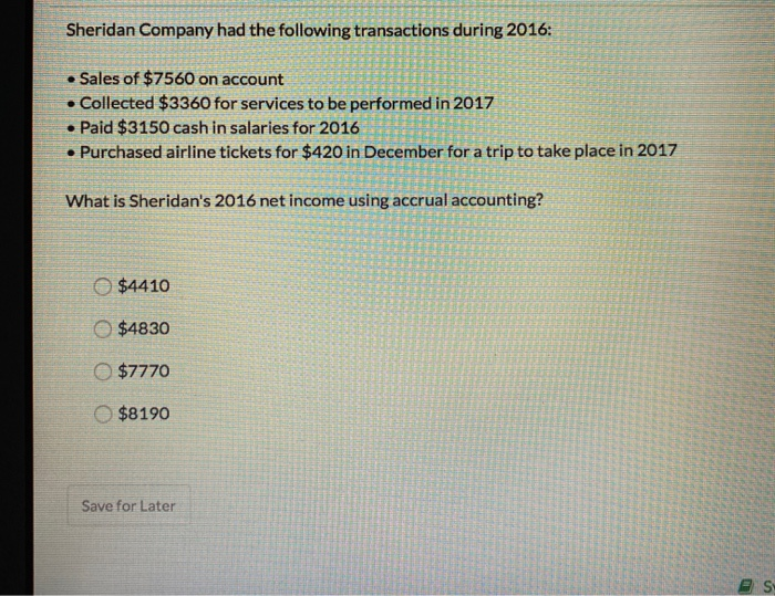 Solved Sheridan Company had the following transactions | Chegg.com