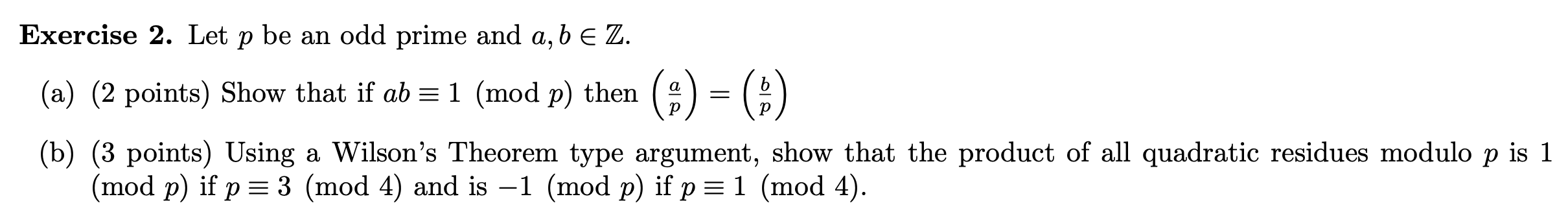 Solved Show detailed solutions please.Exercise 2. ﻿Let p ﻿be | Chegg.com