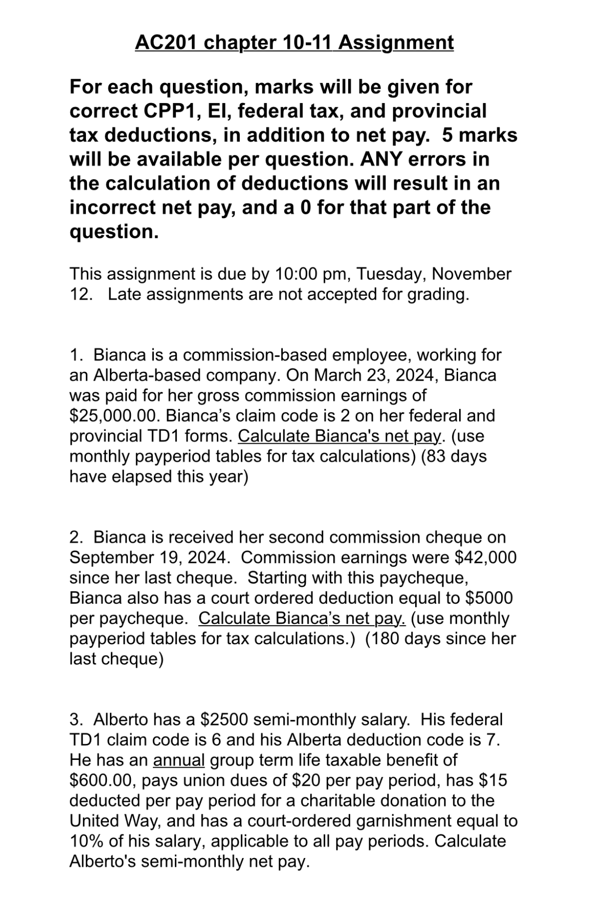 Solved by an EXPERT AC201 ﻿chapter 10-11 ﻿AssignmentFor each question, | Chegg.com
