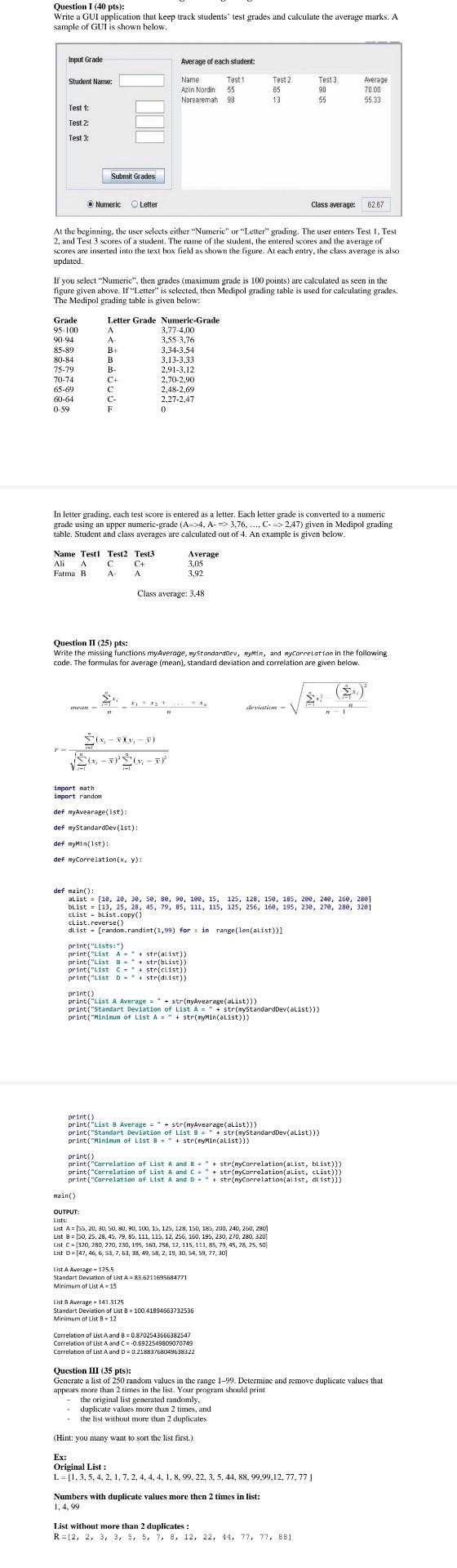 Solved Question I ( 40 pts): Write a GUI application that | Chegg.com