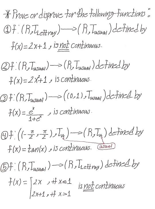 Solved * Prove or disprove for the following functions : ⓇF | Chegg.com