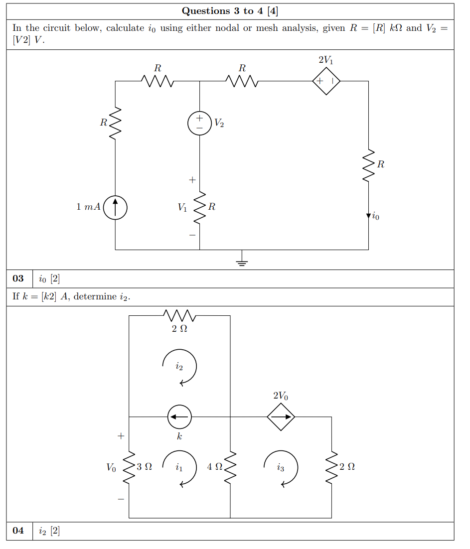 Solved In the circuit below, calculate i0 ﻿using either | Chegg.com