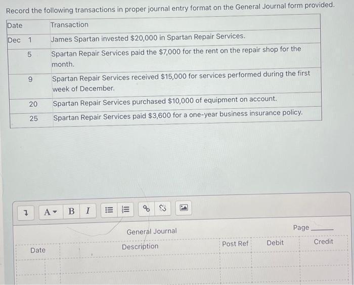 Solved Record the following transactions in proper journal | Chegg.com