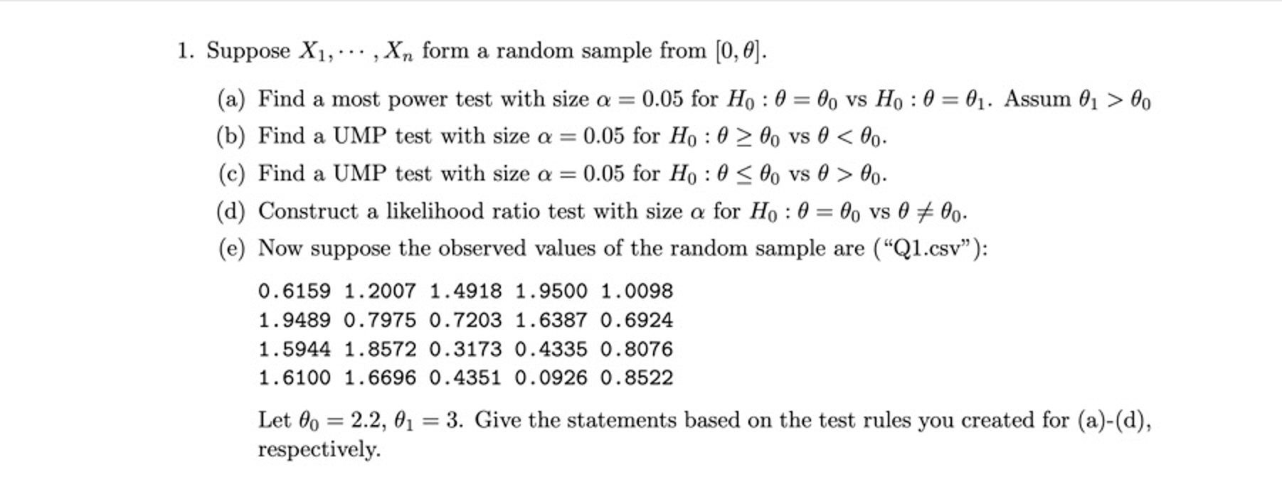 Solved Suppose x1,cdots,xn form a random sample from | Chegg.com Solved Suppose x1,cdots,xn form a random sample from | Chegg.com