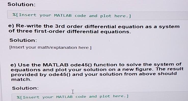 Solved Problem 3: Consider the differential equation | Chegg.com