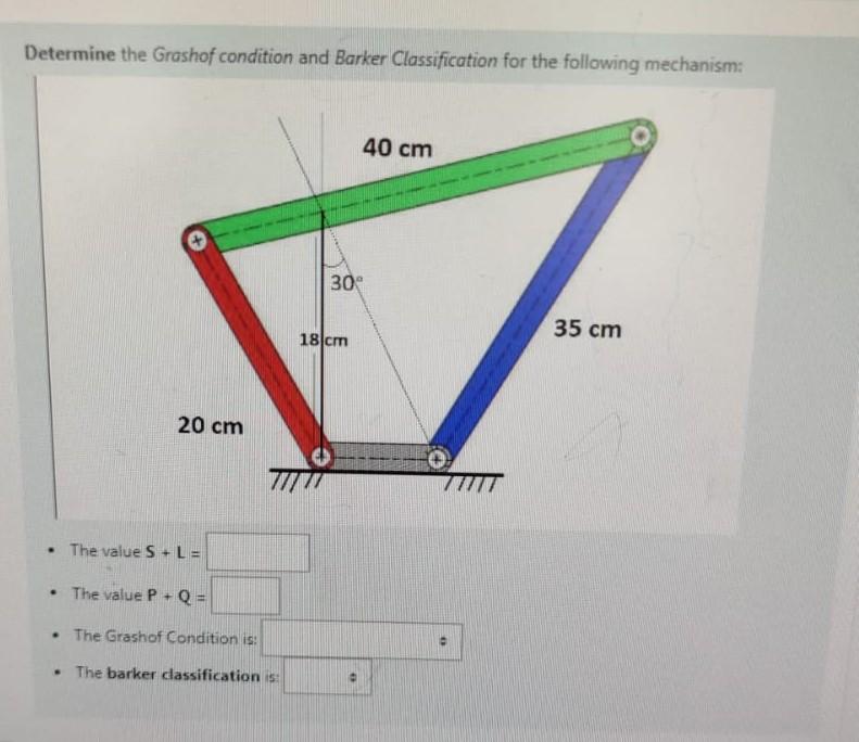 Solved Determine the Grashof condition and Barker | Chegg.com