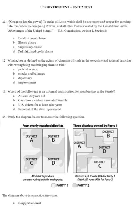 11. "[Congress bas the power] To make all Laws which | Chegg.com