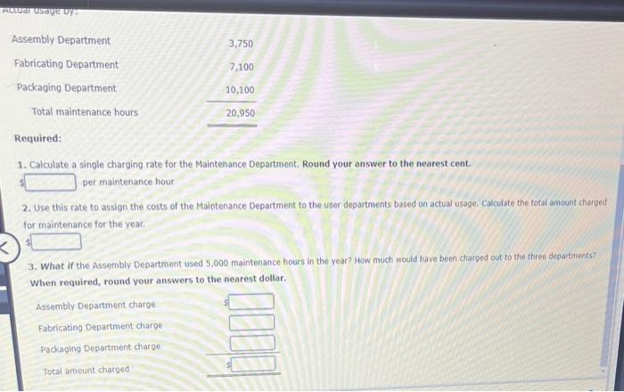 Solved Calculating and Using a Single Charging Rate The | Chegg.com