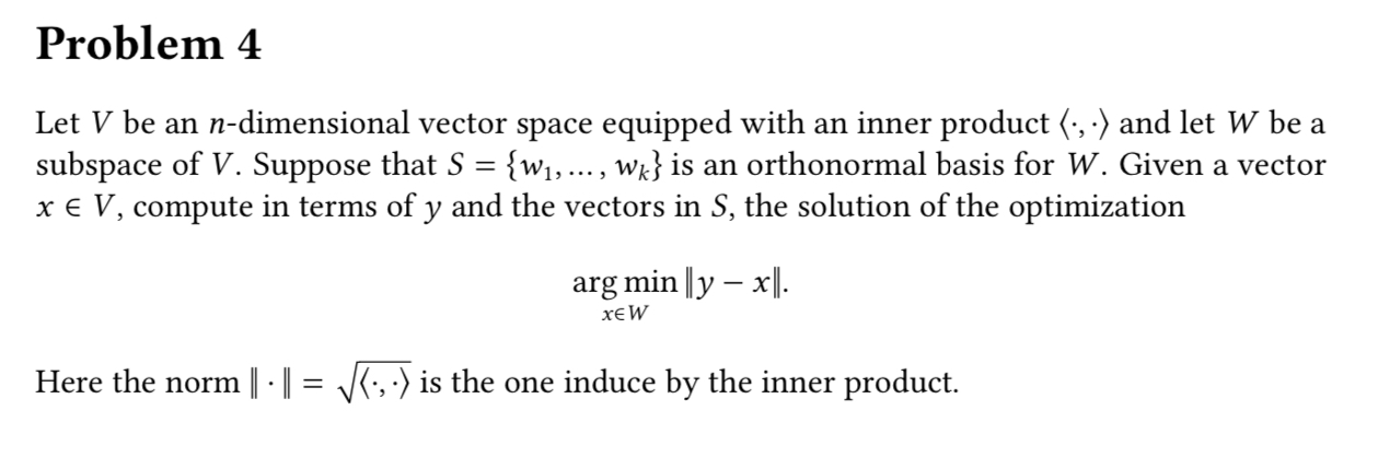 Solved Problem 4Let V ﻿be an n-dimensional vector space | Chegg.com