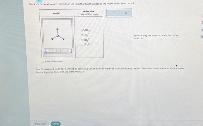 Solved check the box next to each molecule on the right that | Chegg.com
