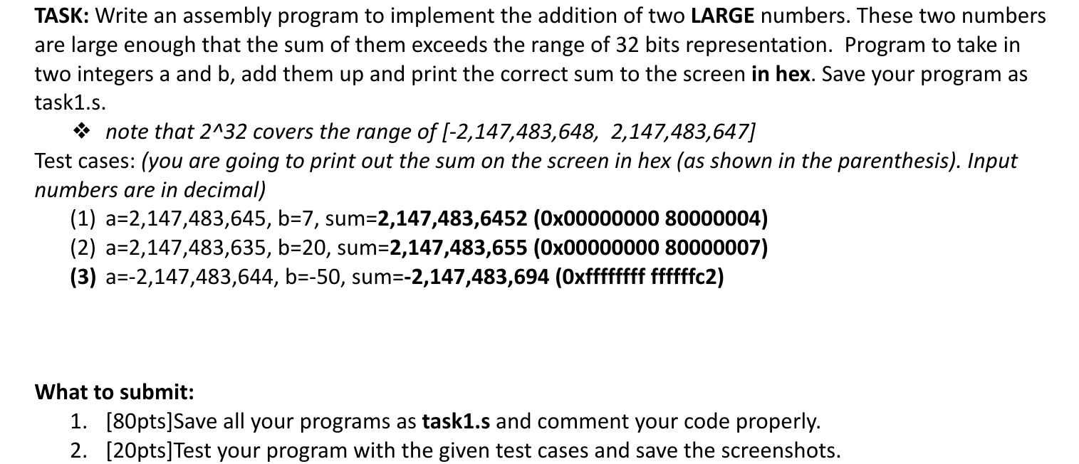 Solved Program in RISC-V. ﻿Please ensure the code works in | Chegg.com