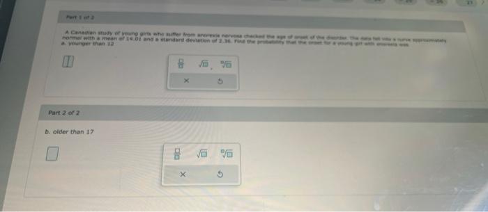 Solved Part 2 of 2 b. older than 17 [II Part 2 of 2 b. | Chegg.com