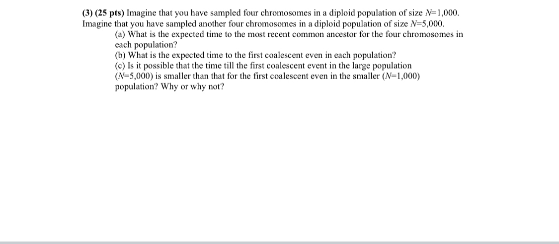 Solved (3) (25 ﻿pts) ﻿Imagine that you have sampled four | Chegg.com