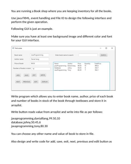 Solved You are running a Book shop where you are keeping | Chegg.com