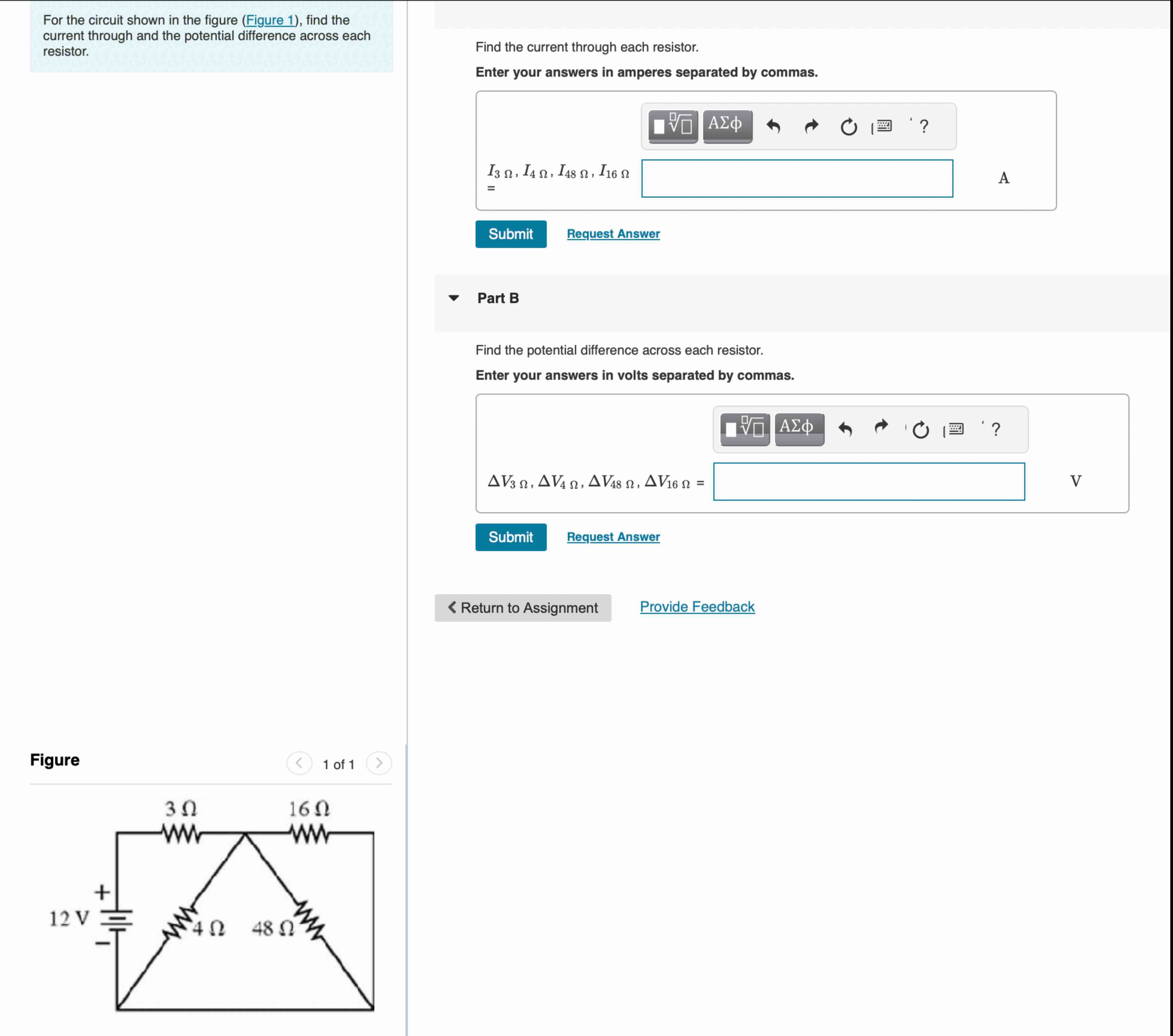 Solved For the circuit shown in the figure (Figure 1), ﻿find | Chegg.com