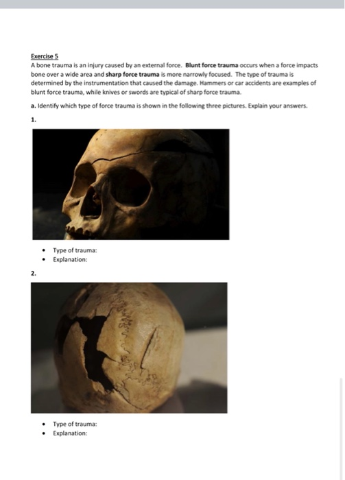 Solved 3. Type of trauma: Explanation: Concept Review 1. | Chegg.com