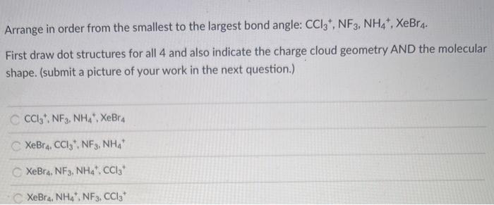 Solved Arrange in order from the smallest to the largest | Chegg.com